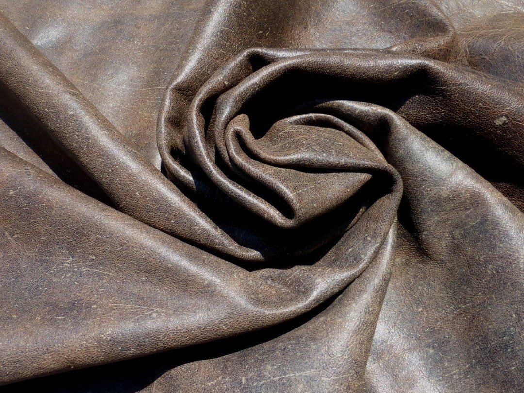 Camel Leather XL Hide Distressed Rugged Mottled Browns Strong Firm Full ...