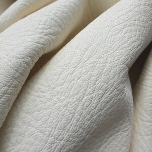 Goatskin Leather Hide off White Grainy Textured Full Bodied Very Strong ...