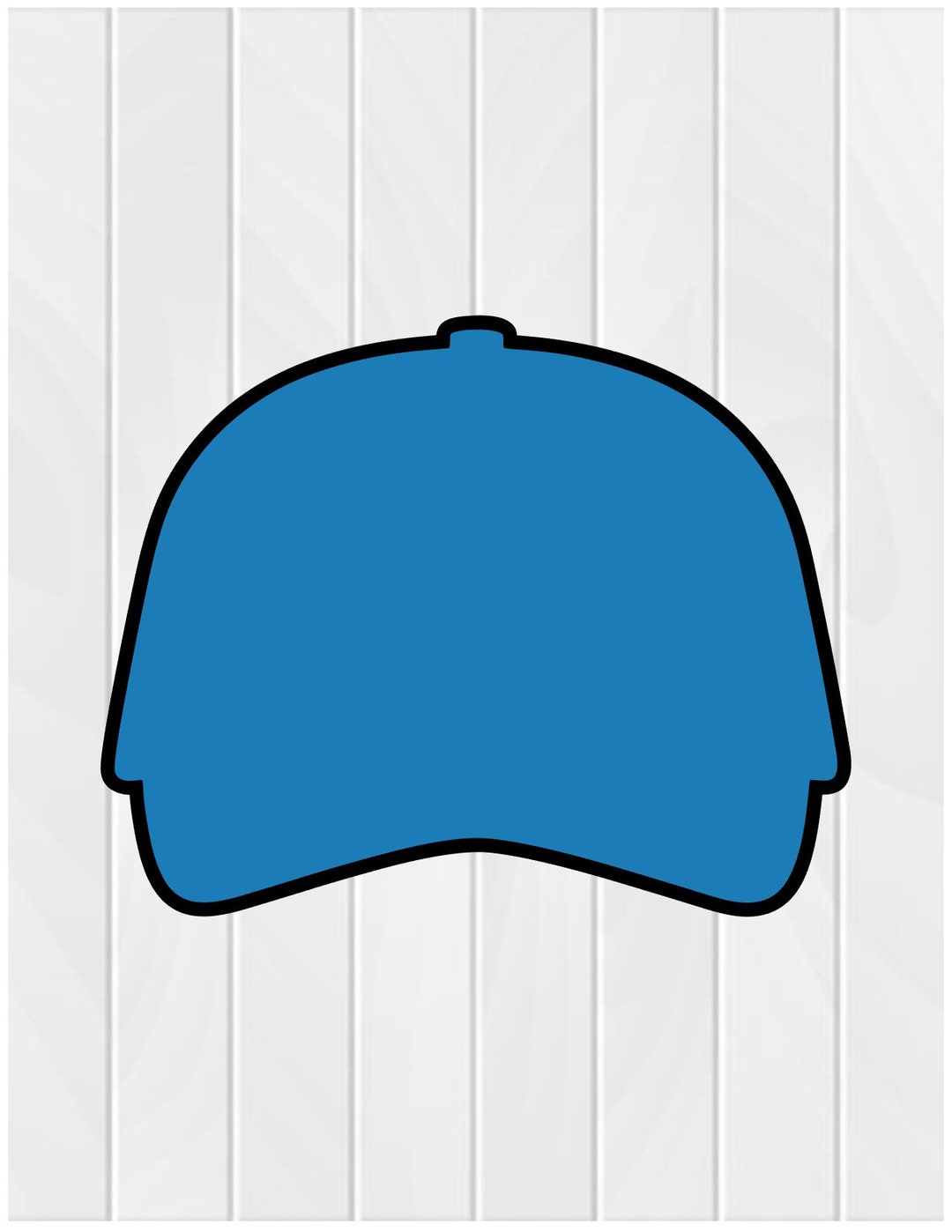 Cookie Cutter BASEBALL CAP #2 2" 2.5" 3" 3.5" 4" 4.5" 5" 3D Printed PLA ...