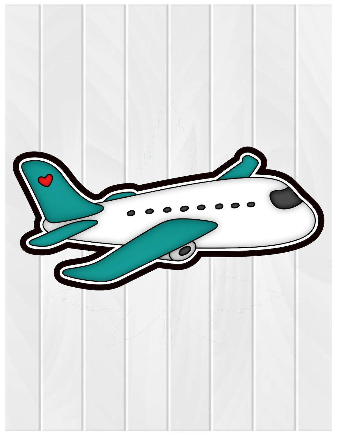 Cookie Cutter AIRPLANE #1 2" 2.5" 3" 3.5" 4" 4.5" 5" 3D Printed PLA ...