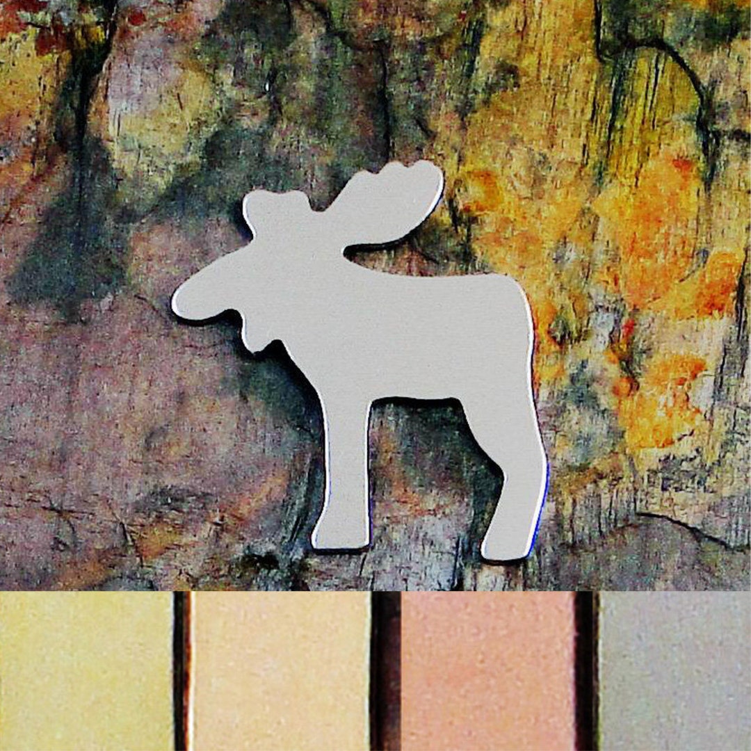 50 Qty MOOSE Stamping Blanks 1 1/4" *choose Your Metal* Aluminum Brass ...