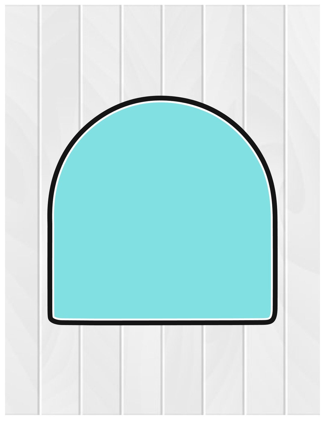 Cookie Cutter ARCH #3 Plaque 2" 2.5" 3" 3.5" 4" 4.5" 5" 3D Printed PLA ...