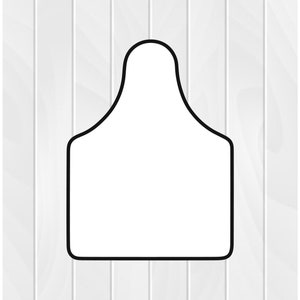 Cookie Cutter CATTLE TAG #1 2" 2.5" 3" 3.5" 4" 4.5" 5" 3D Printed PLA ...