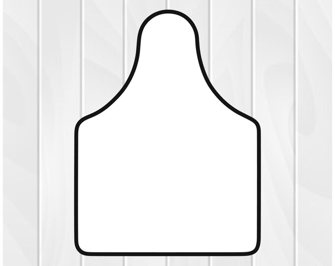 Cookie Cutter CATTLE TAG #1 2" 2.5" 3" 3.5" 4" 4.5" 5" 3D Printed PLA ...