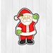 Cookie Cutter SANTA CLAUS #3 2" 2.5" 3" 3.5" 4" 4.5" 5" 3D Printed PLA ...