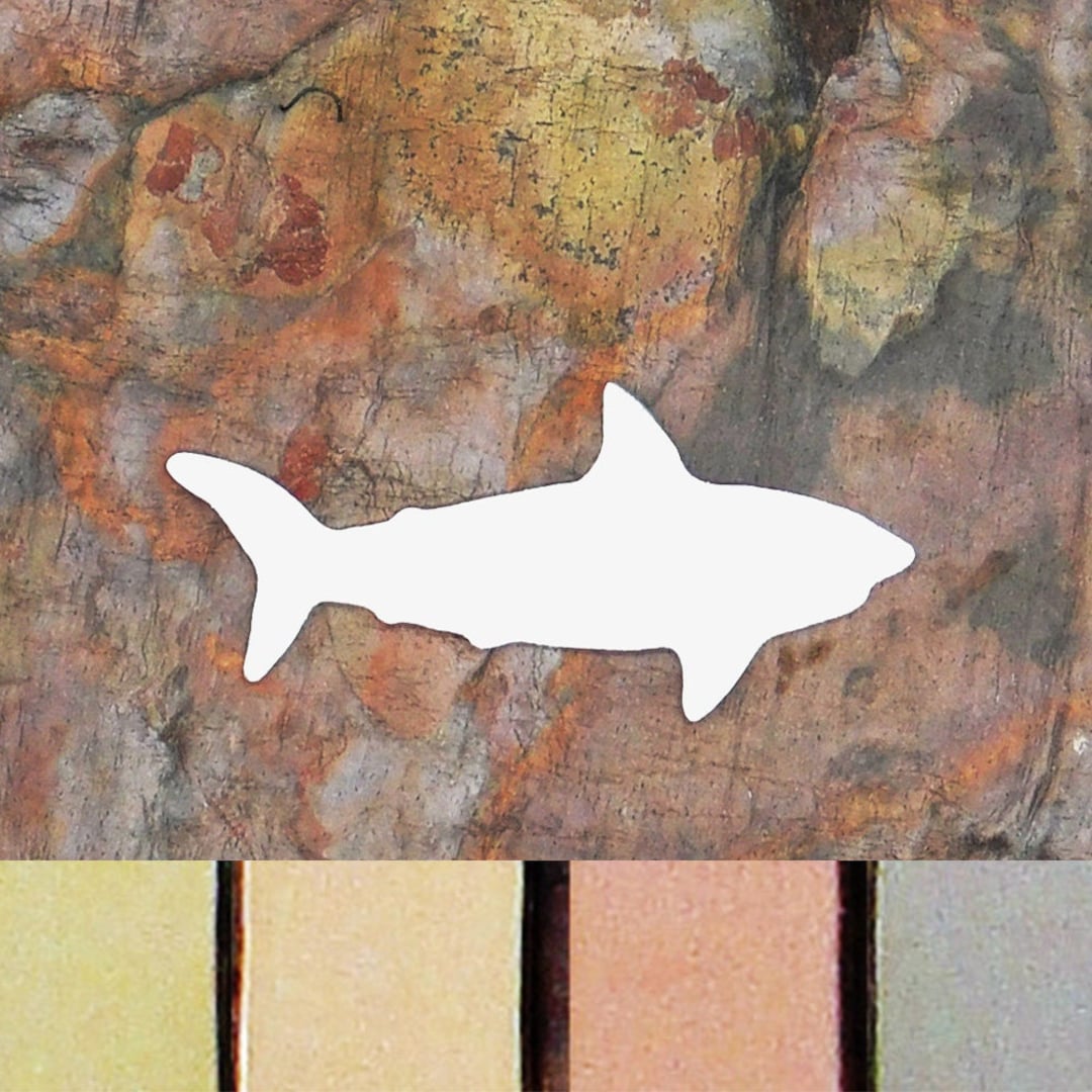 SHARK 1 3/4" Stamping Blanks Aluminum Brass Copper 18G 20G 24G Enamel ...