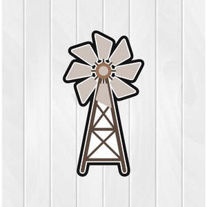 Cookie Cutter WINDMILL #1 2" 3" 4" 5" 3D Printed PLA Food Shapes ...