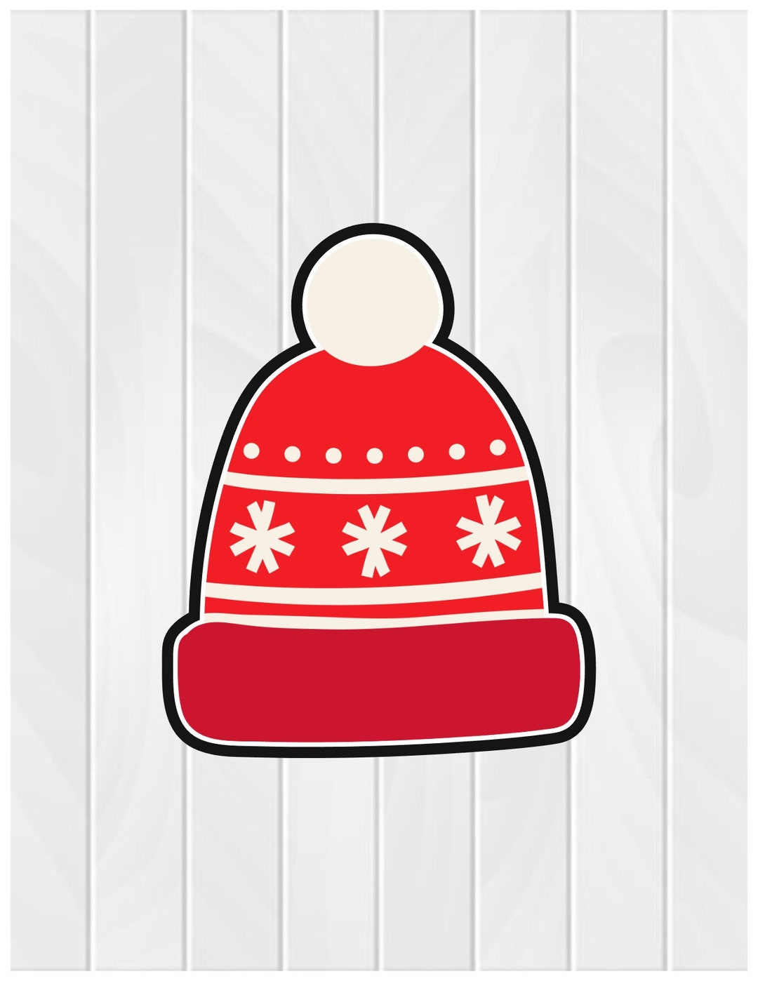 Cookie Cutter BEANIE #2 2" 2.5" 3" 3.5" 41 4.5" 5" 3D Printed PLA Food ...