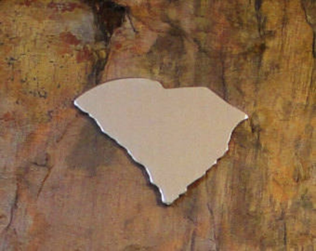 5 Qty 1 1/4" SOUTH CAROLINA State Stamping Blanks *choose Your Metal ...