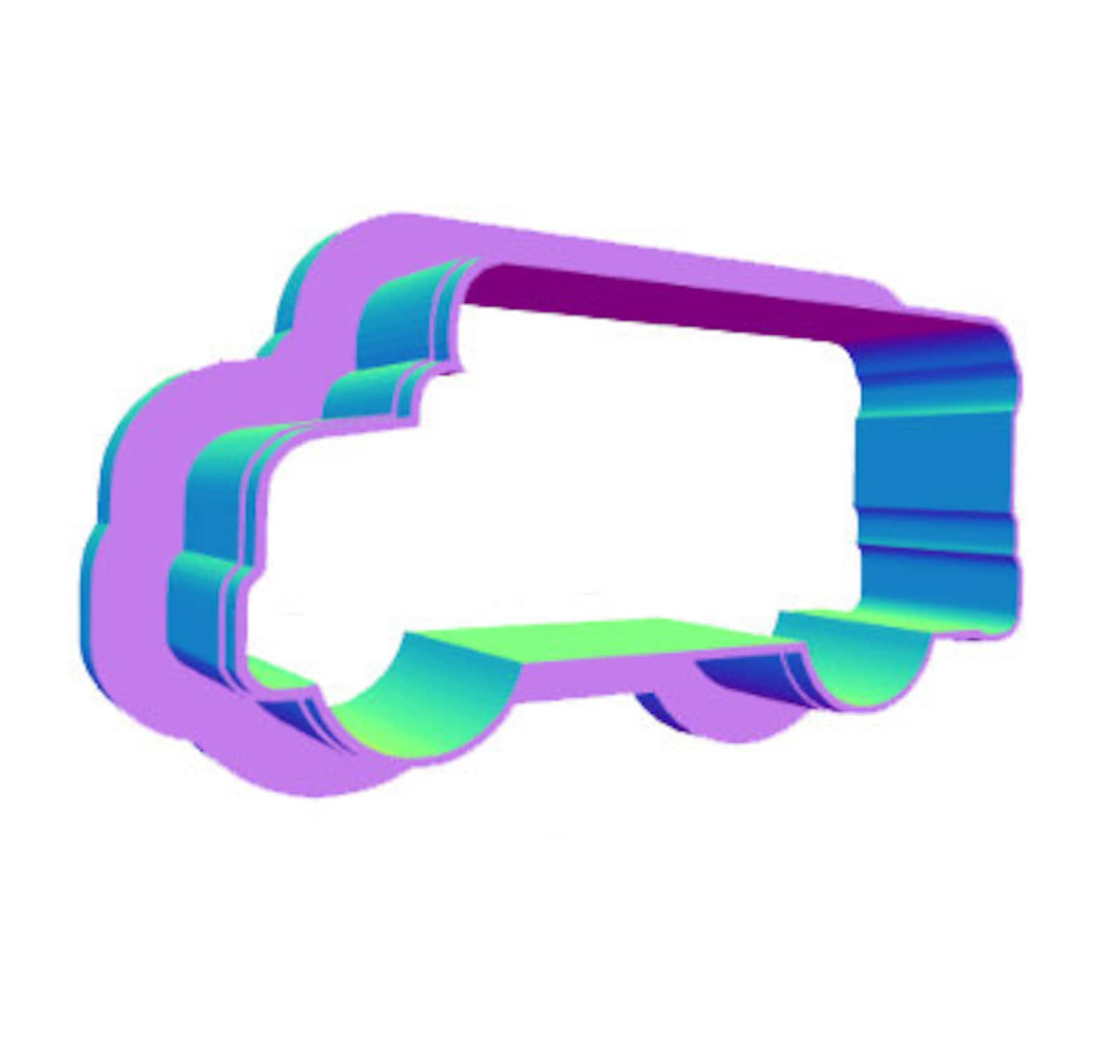 Cookie Cutter SCHOOL BUS 3 2 2.5 3 3.5 4 4.5 5 3D Printed PLA Food ...