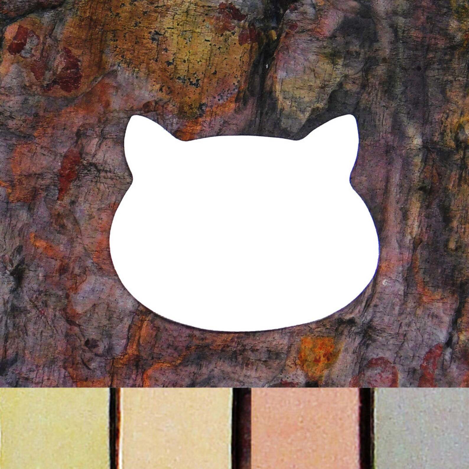 20 Qty 1 1/2" Large CAT HEAD Stamping Blanks Large Aluminum Brass ...