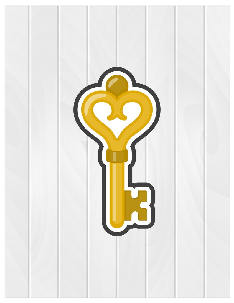 Cookie Cutter WONDERLAND KEY #1 2" 3" 4" 5" 3D Printed PLA Food Shapes ...
