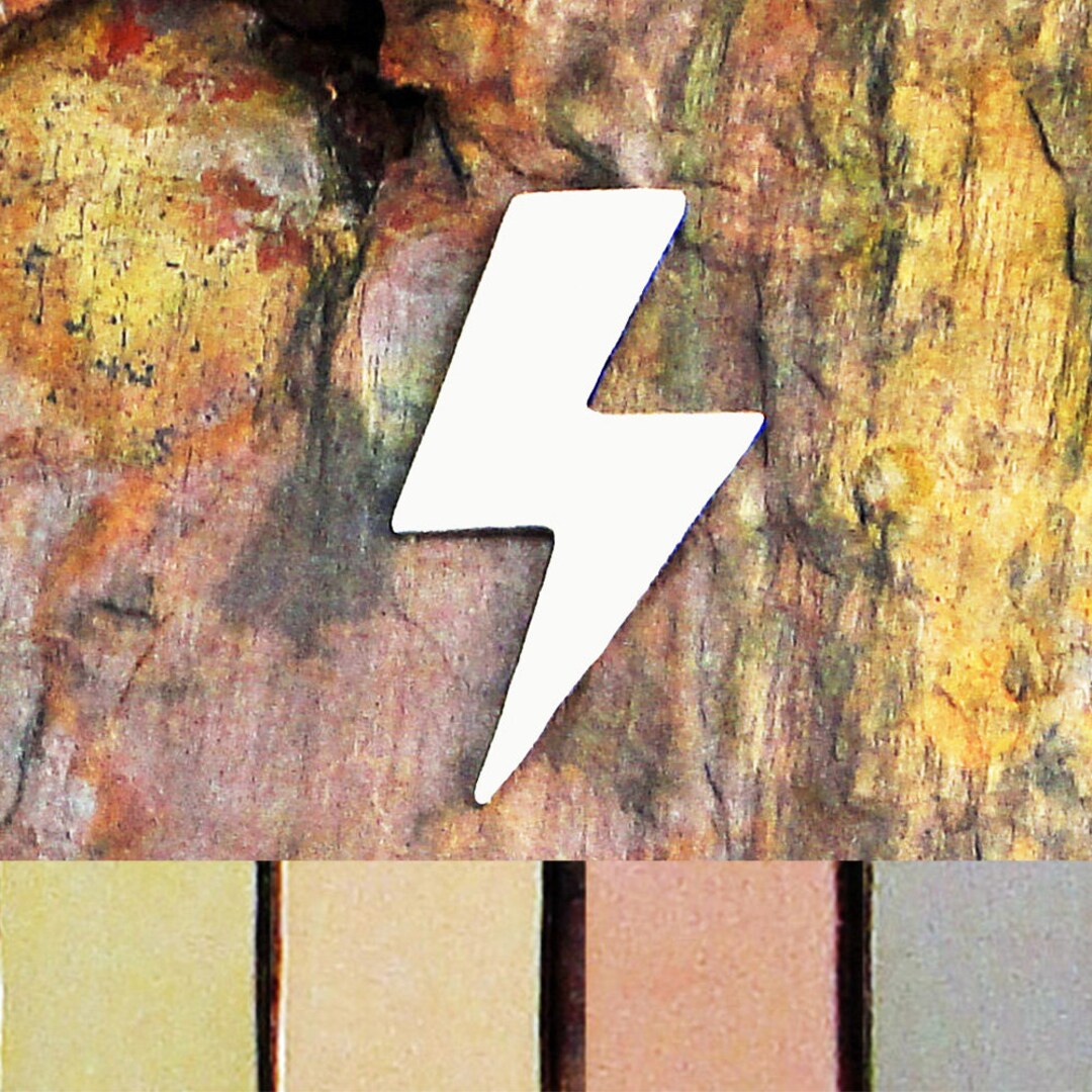 1 3/8" LIGHTNING BOLT Stamping Blanks Aluminum Brass Copper 18G 20G 24G ...