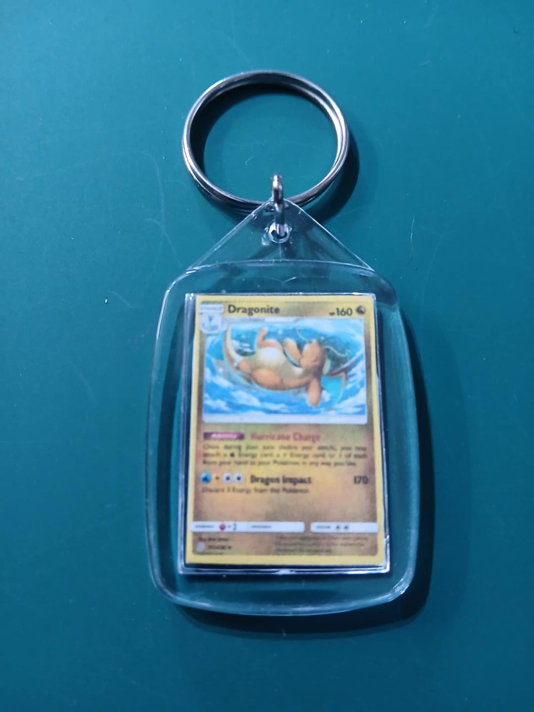 Pokemon TCG Themed Keychain - Dragonite - Etsy