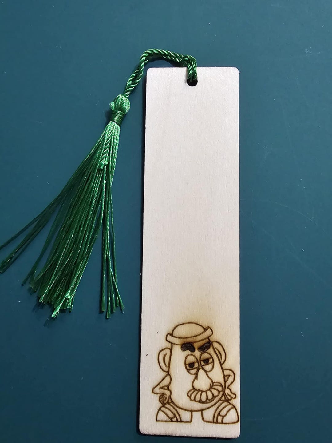 Mr Potato Head Themed Laser Engraved Wooden Bookmark - Etsy