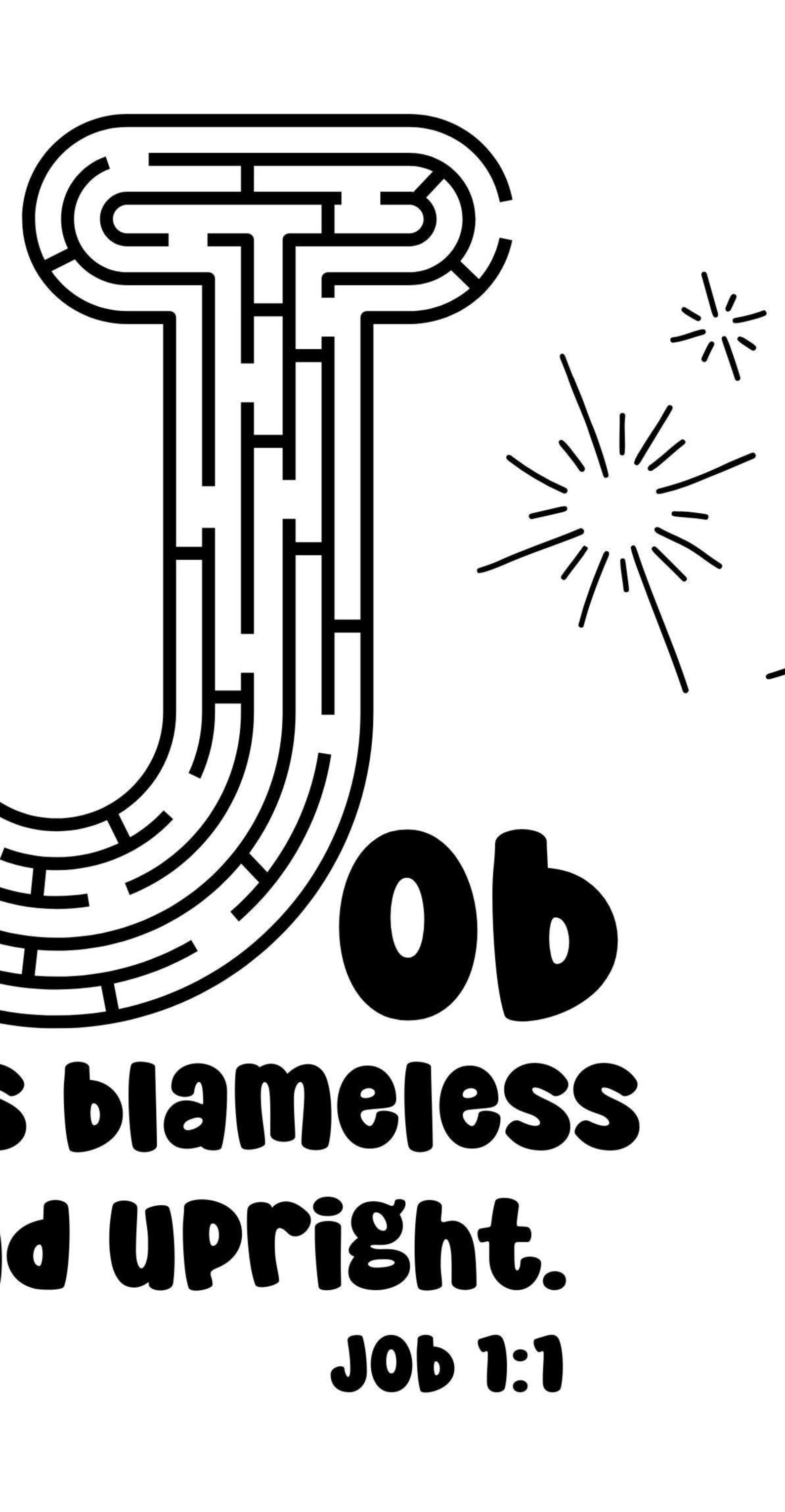 Bible Character Job Worksheet Bundle: Coloring Page, Maze, Word Search ...