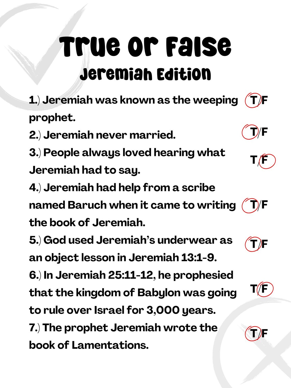 Jeremiah the Prophet Worksheet Bundle: Coloring Page, Search, and More ...