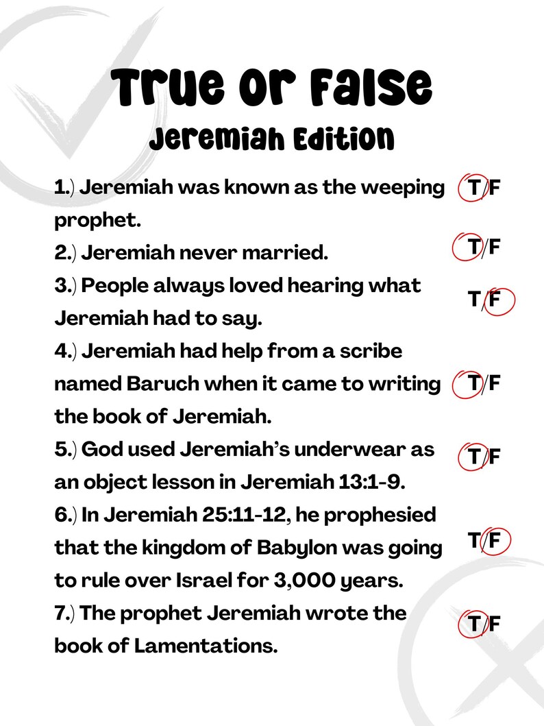 Jeremiah the Prophet Worksheet Bundle: Coloring Page, Search, and More ...