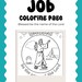 Job - Bible Character Coloring Sheet - Etsy