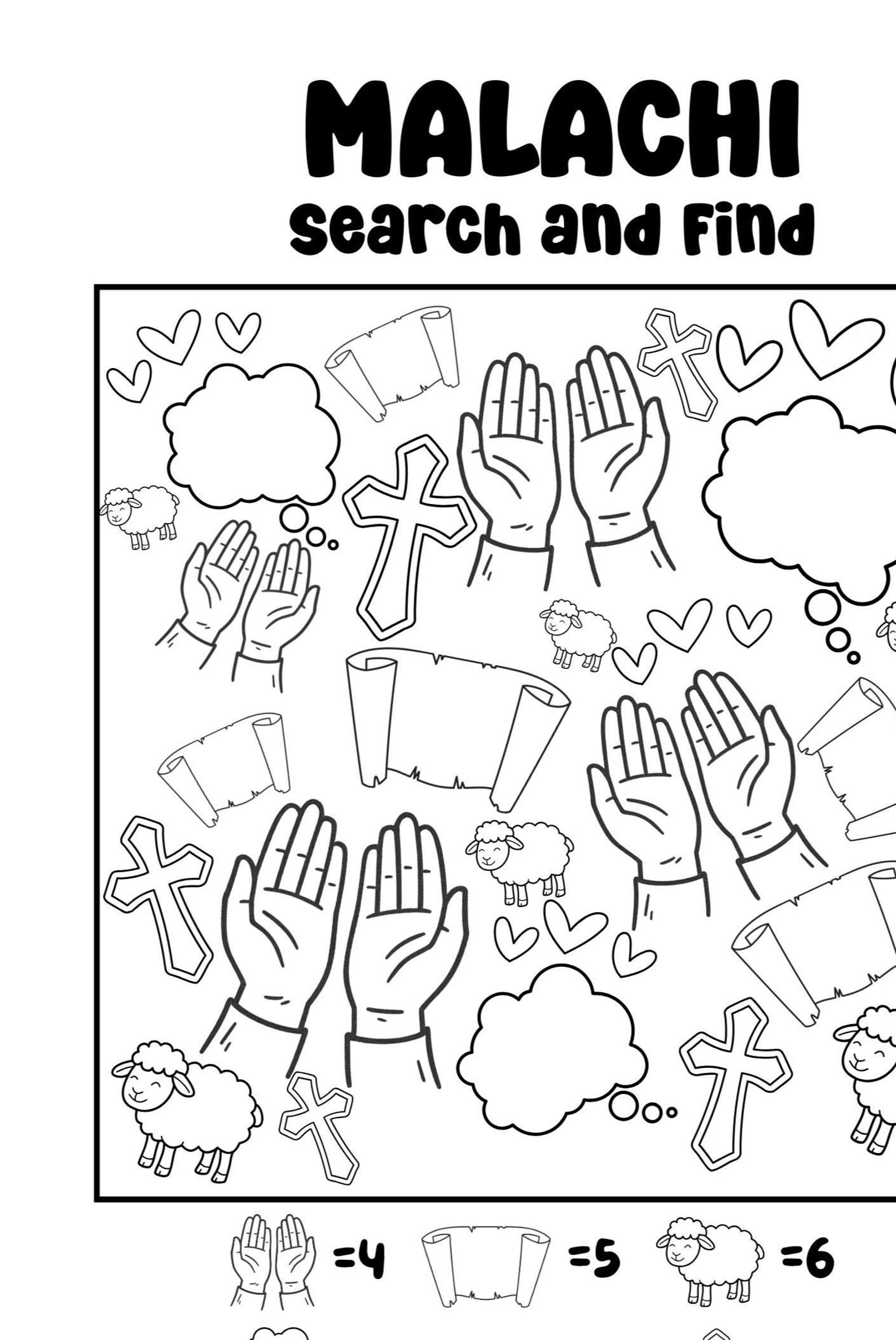 Malachi Bible Character Worksheet Bundle: Sunday School Activities ...