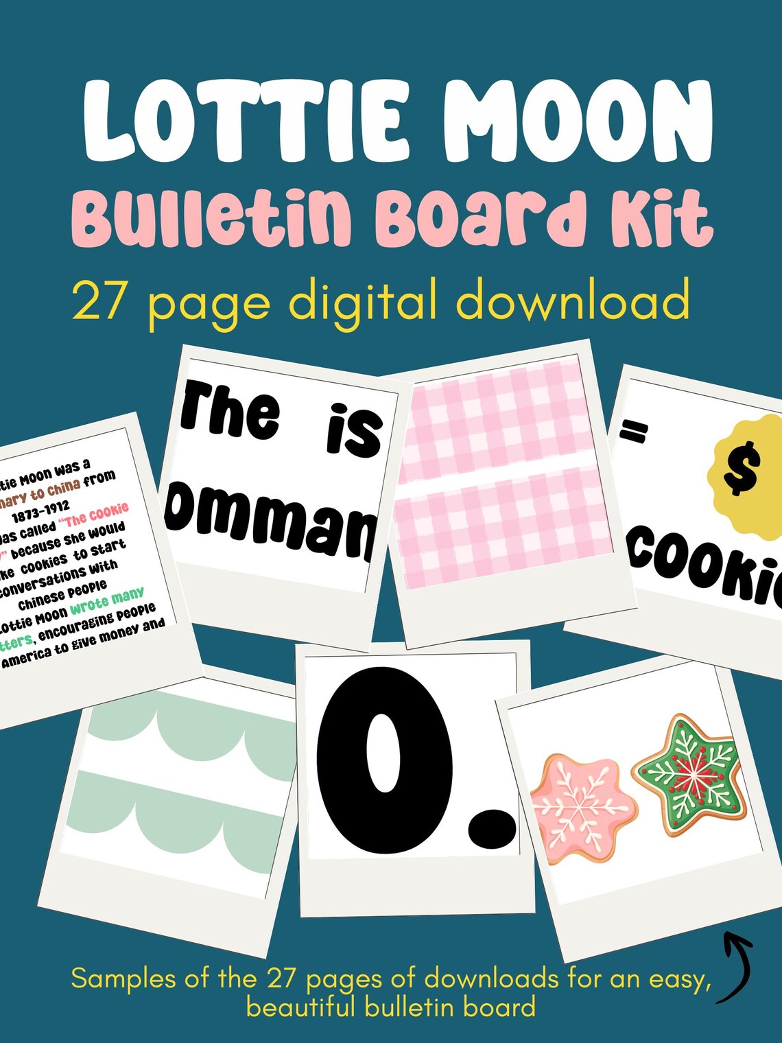 Lottie Moon Bulletin Board Kit – Church Christmas Offering (digital ...