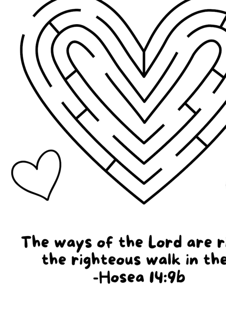 Hosea Worksheet Bundle: Coloring Page, Maze, Search & Find (digital ...