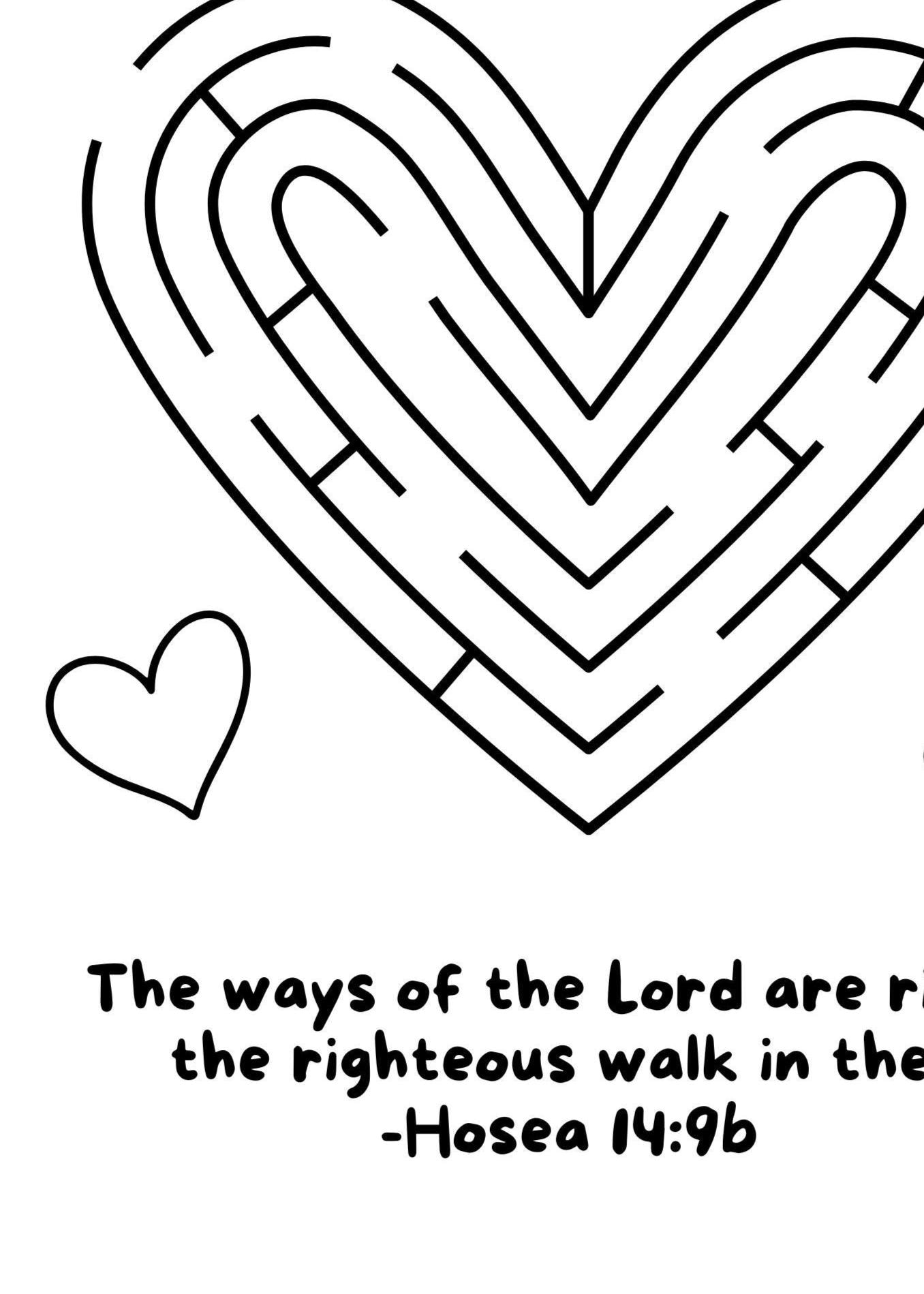 Hosea Worksheet Bundle: Coloring Page, Maze, Search & Find (digital ...