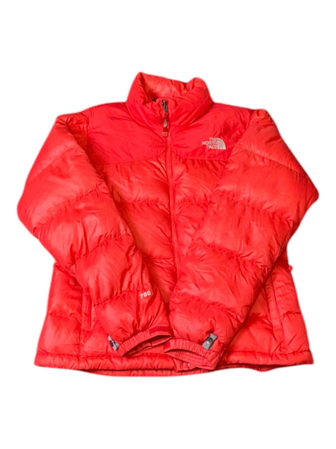 The North Face Nuptse 700 Down Puffer Jacket Womens Large Red Softshell ...