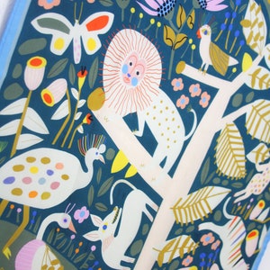 Animal Kingdom Silk Scarf - Etsy