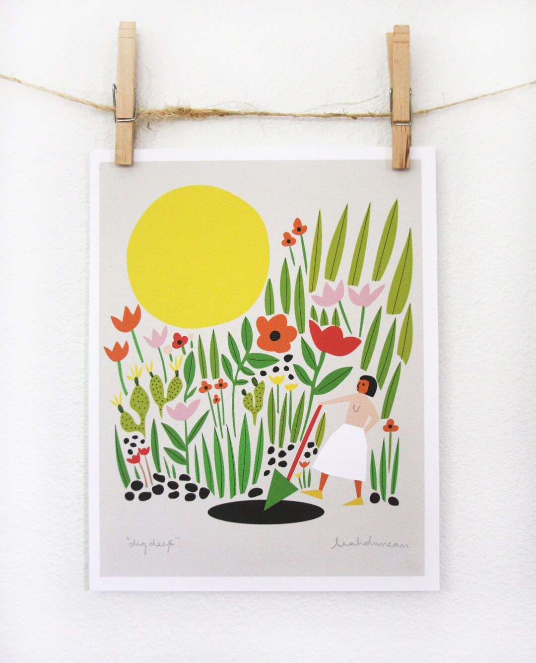 Dig Deep Print - Etsy