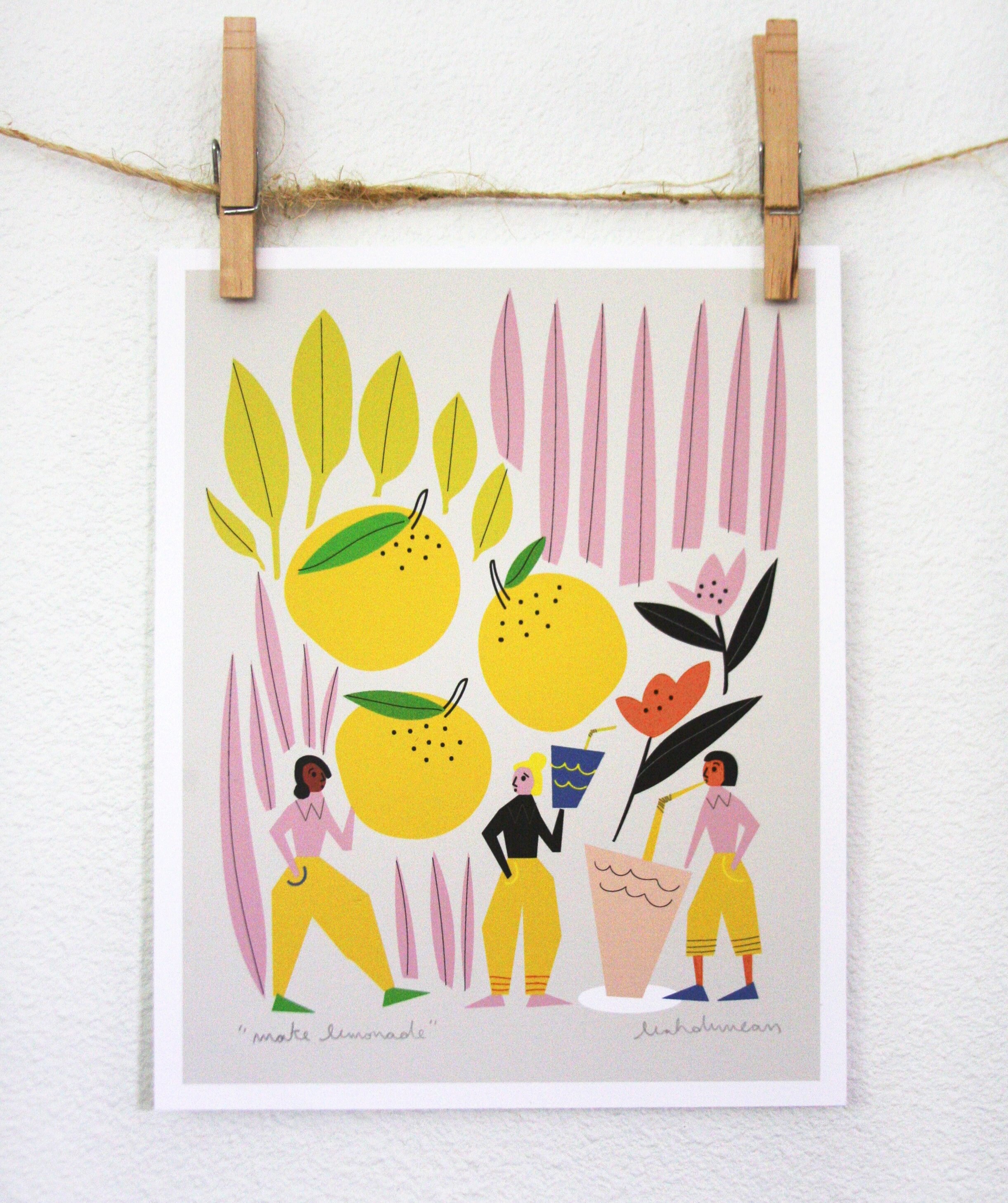 Make Lemonade Print - Etsy