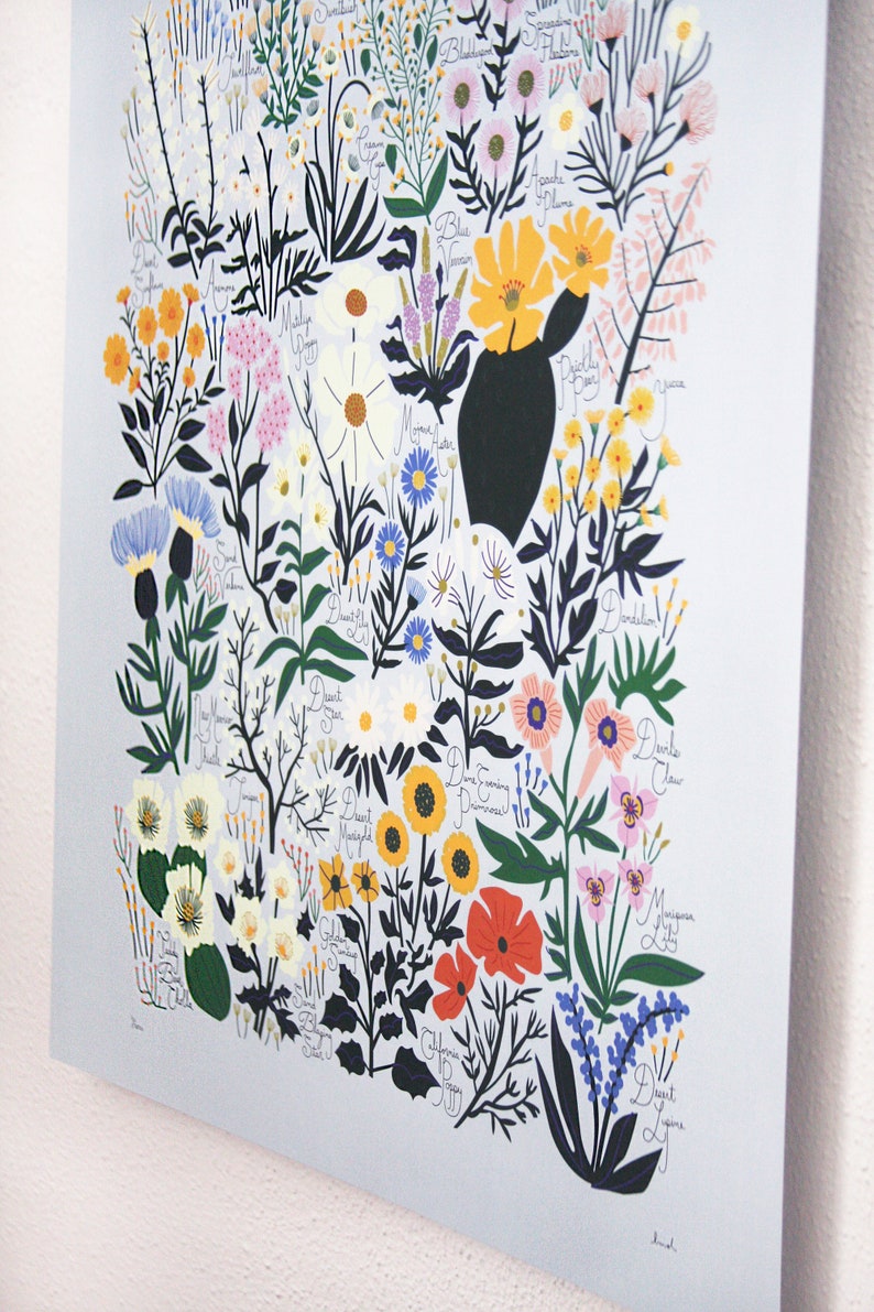 Flowers of the Desert Poster - Etsy