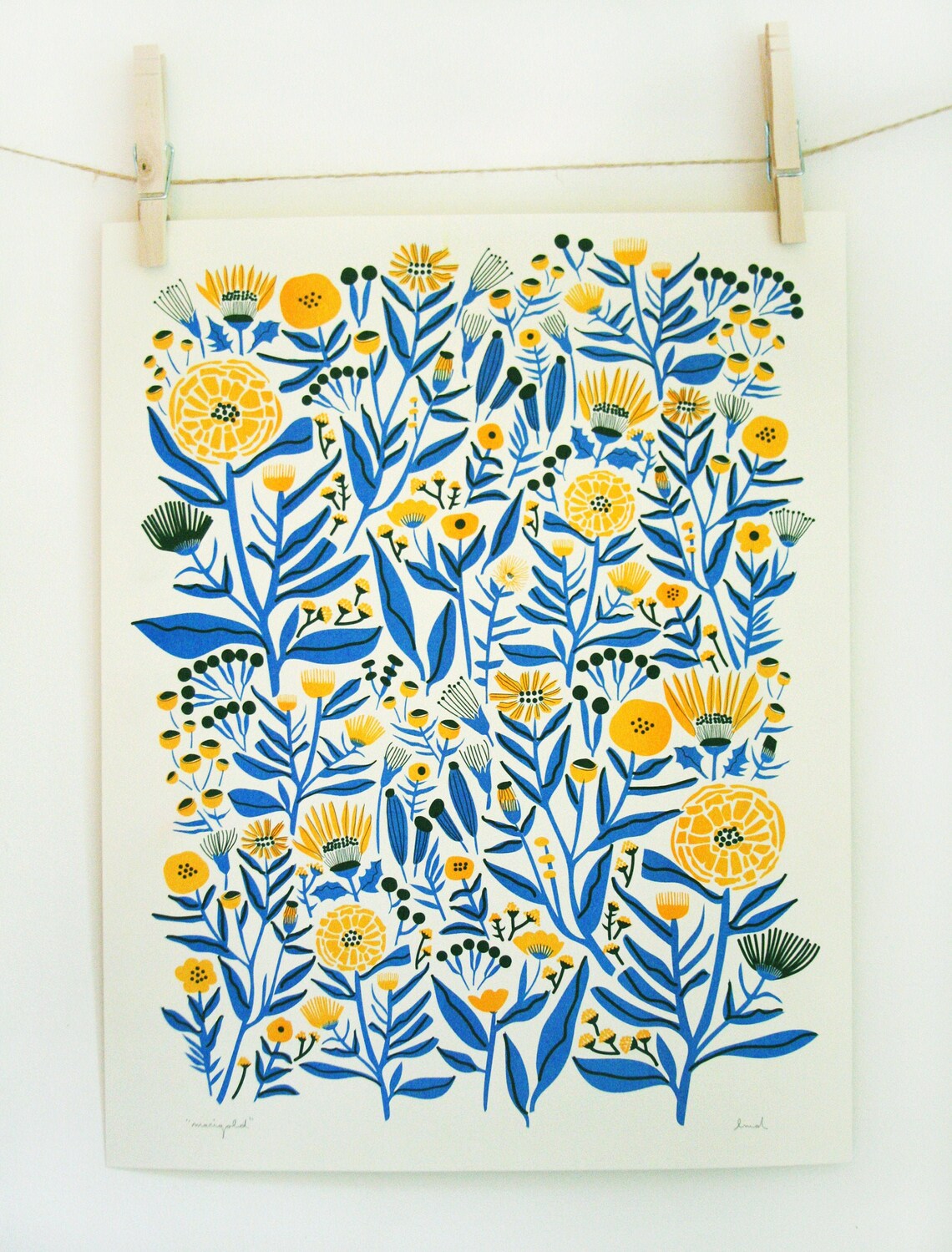 Marigold Print - Etsy