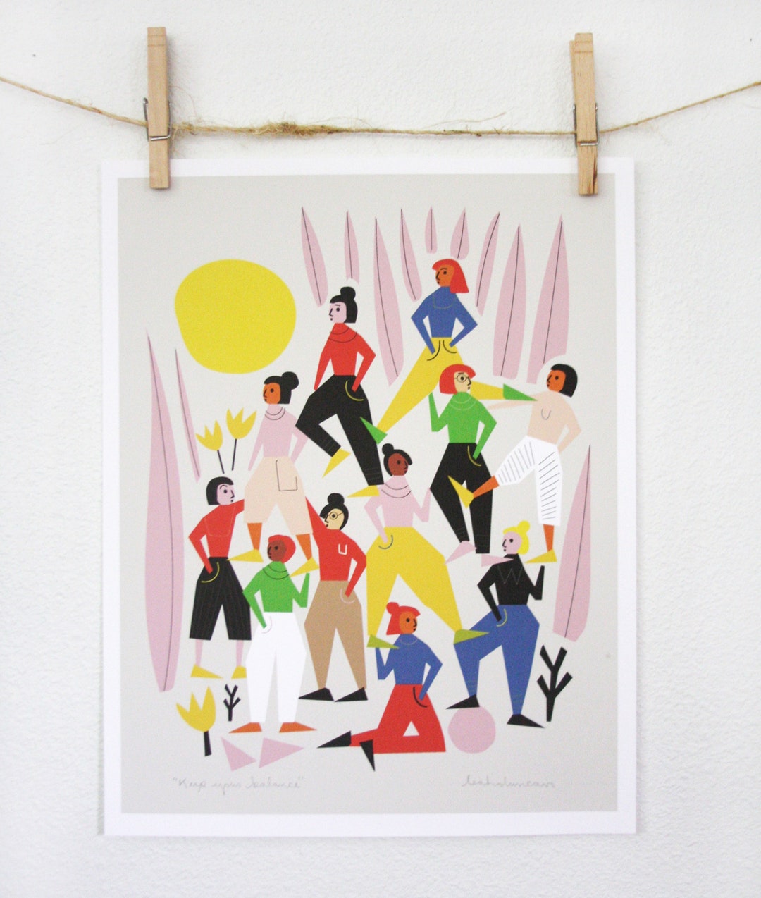 Keep Your Balance Print - Etsy