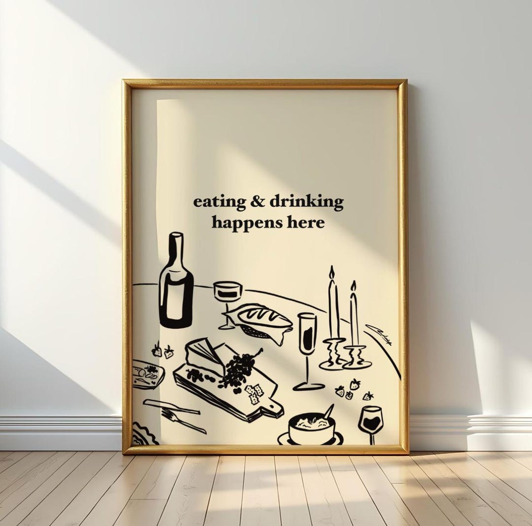 Dinner Table Home Poster - Etsy