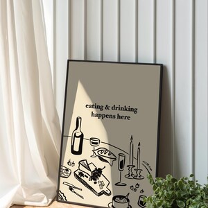 Dinner Table Home Poster - Etsy