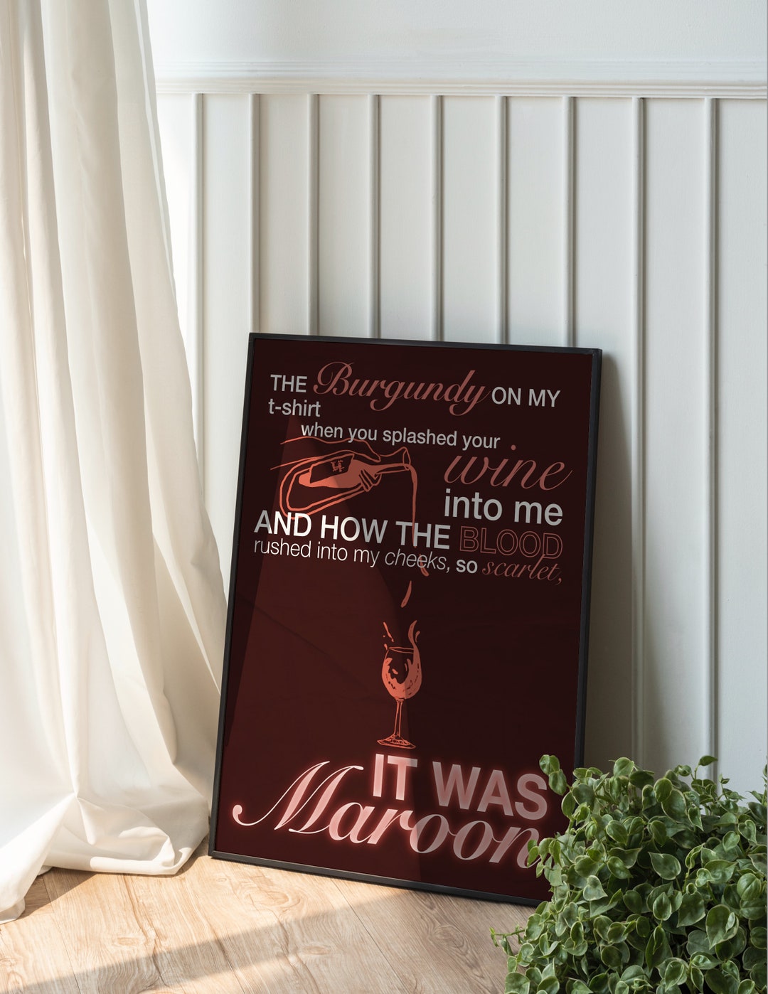 Taylor Swift maroon Poster - Etsy