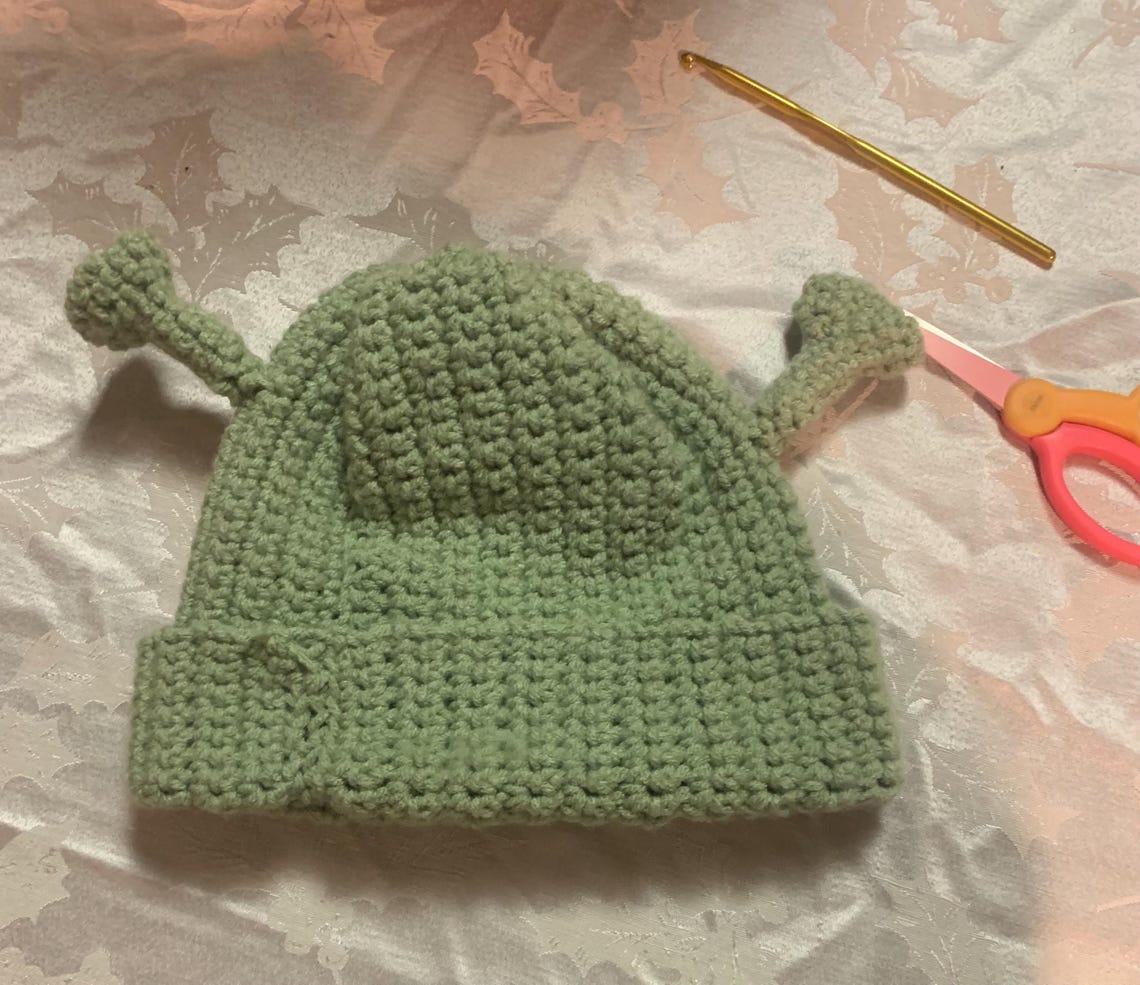 Shrek Beanie - Etsy