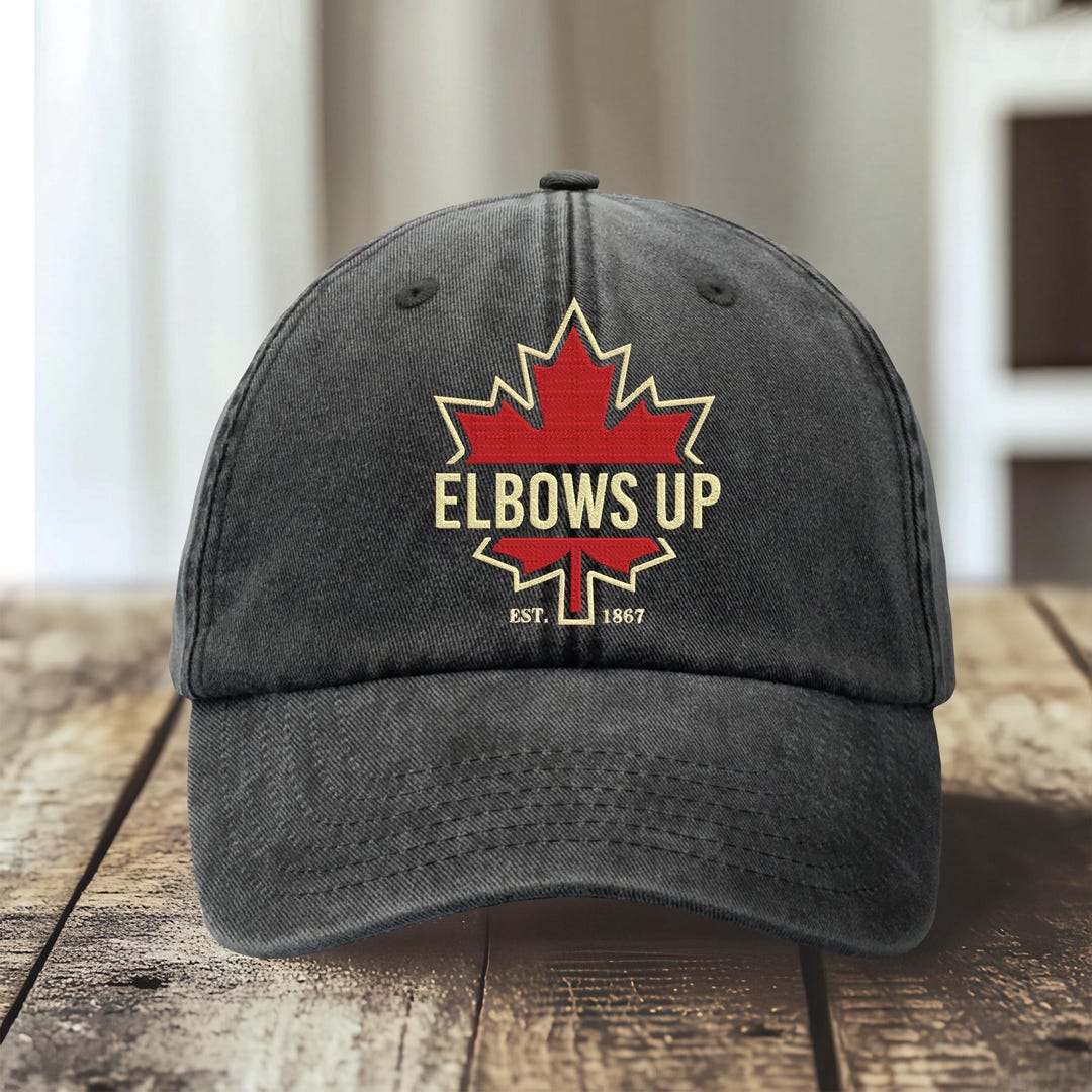 Elbows up Canada Embroidered Hat, Anti Trump Cap, Political Protest Hat ...
