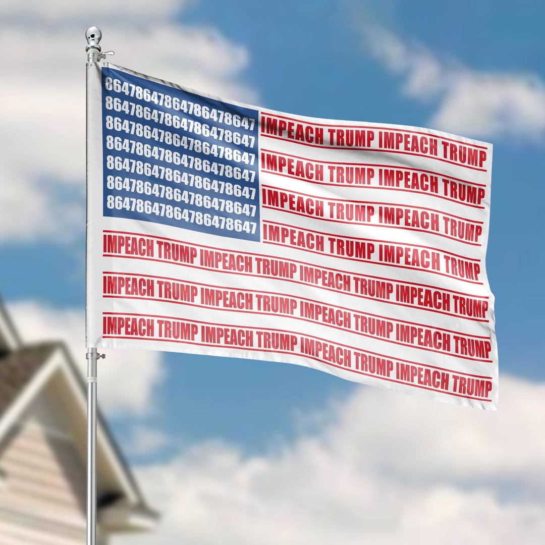 8647 House Flag, Political Statement Flag, Impeach Message Yard Flag ...