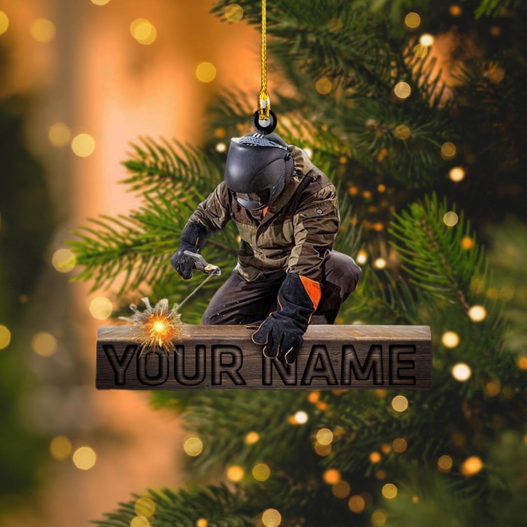 Personalized Welder Ornament, Custom Welder Ornaments, Welding ...