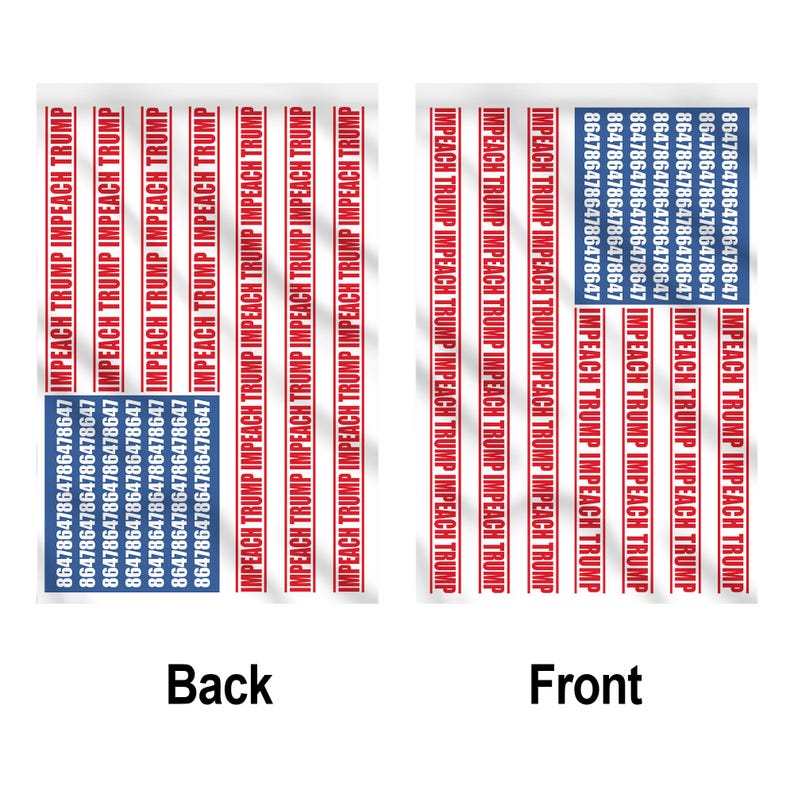 8647 House Flag, Political Statement Flag, Impeach Message Yard Flag ...