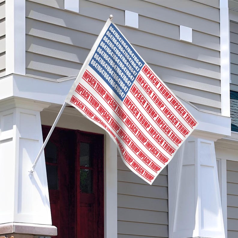 8647 House Flag, Political Statement Flag, Impeach Message Yard Flag ...