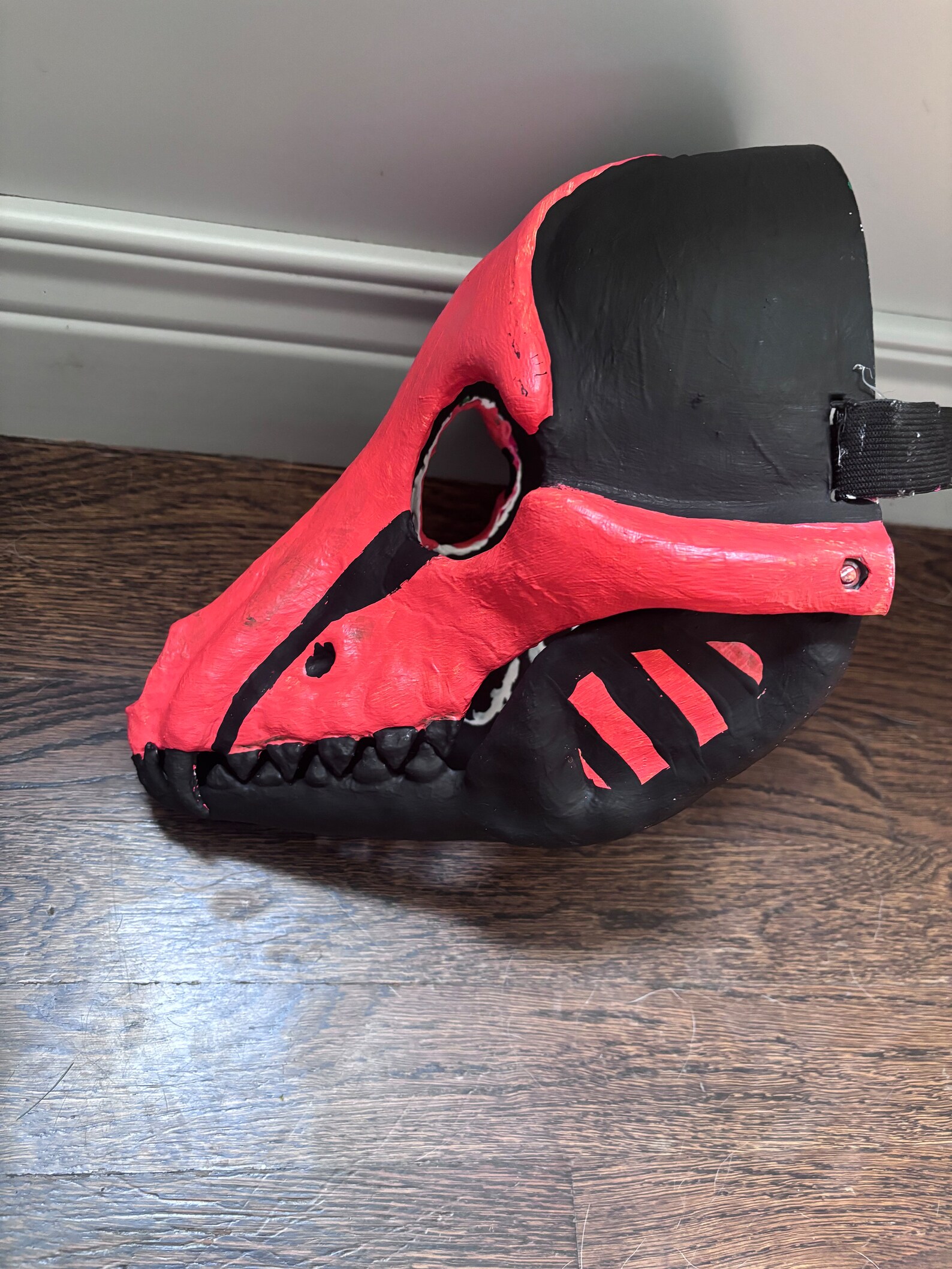 Hand Painted Skeleton Fursuit Mask - Etsy