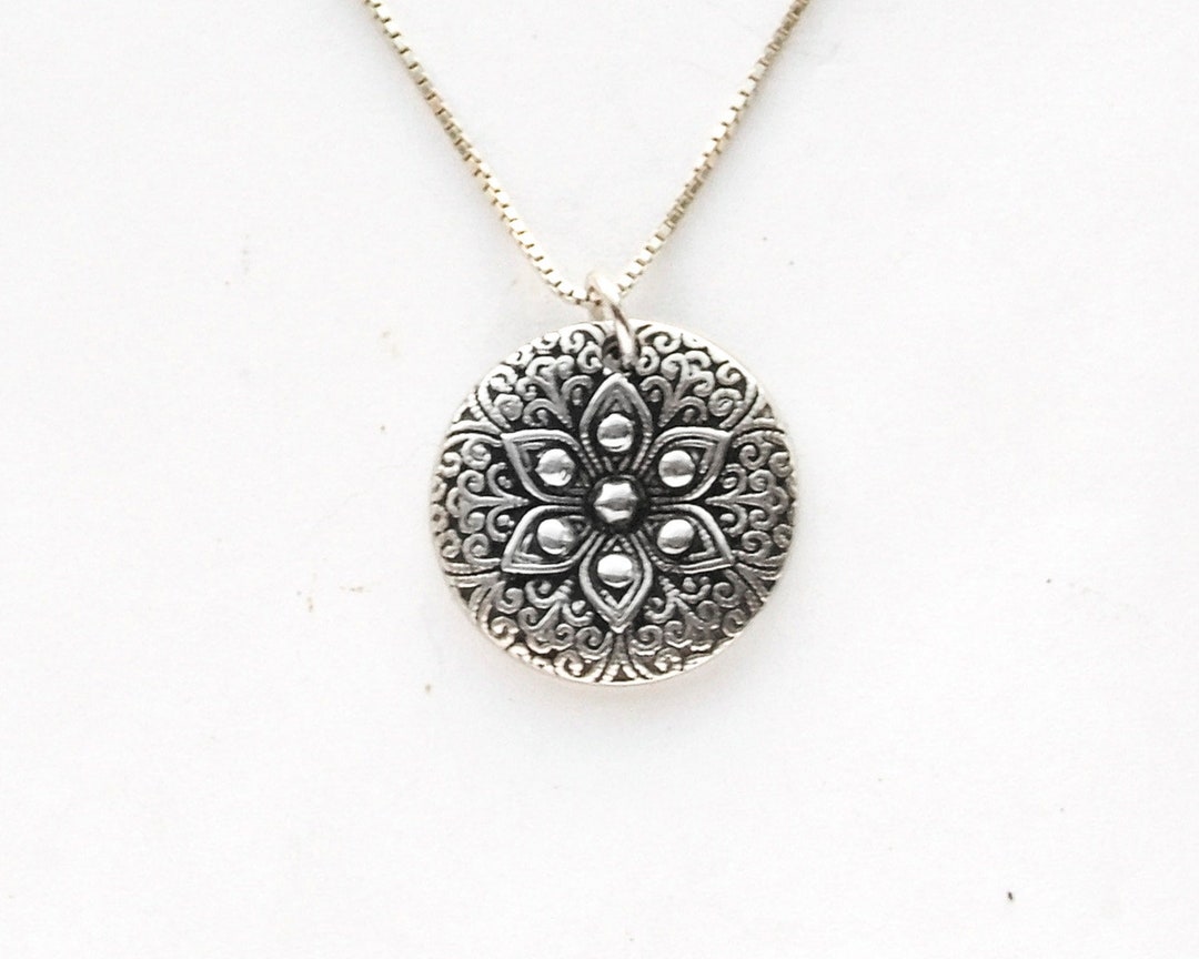 Women's Filigree Fine Silver, .99 Fine Silver Handmade Medallion, Small ...