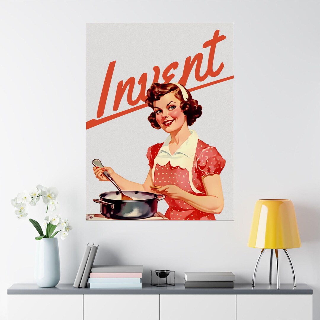 Invent A Retro-inspired Vintage Tribute to Culinary Creativity Poster ...