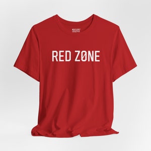 Minimalist Trendy Sexy Red Zone T-shirt Woman, Cool Underground Fashion ...