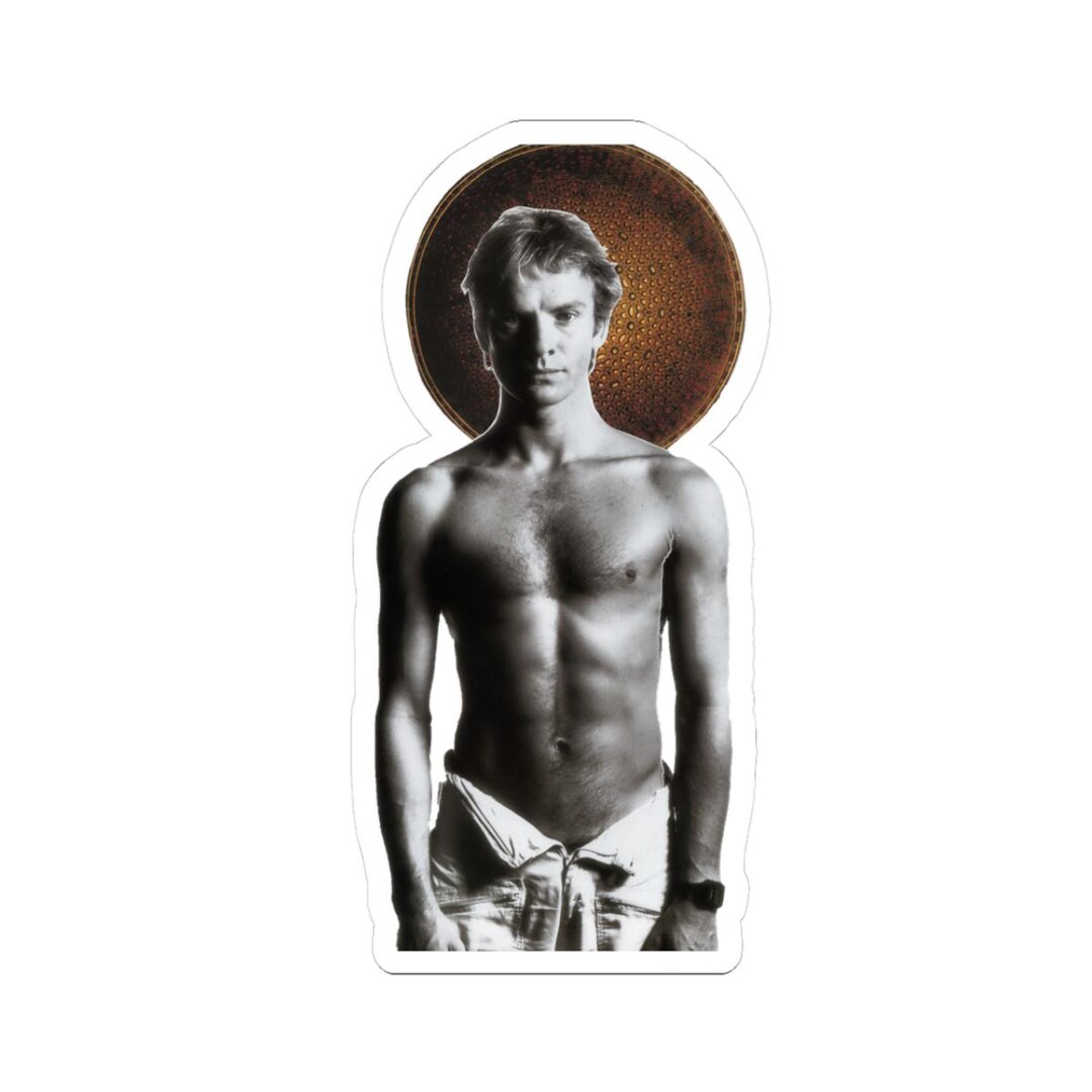 St. Sting Sticker, Vintage Male Icon Kiss-cut Stickers, Aesthetic ...