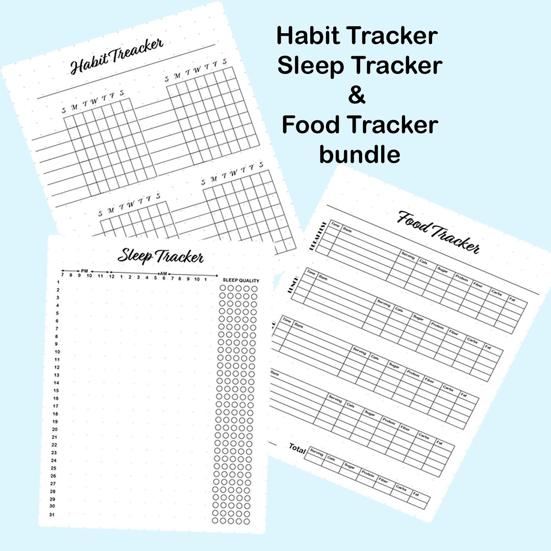 Ultimate Daily Routine Planner - Downloadable Habit,food & Sleep ...