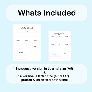 Printable Weekly Planner Template – Downloadable Daily Task Planner in ...